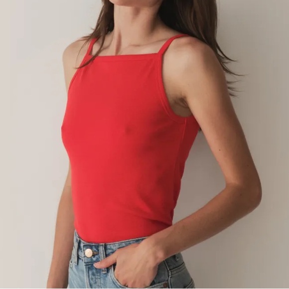 Doen | Tops | Doen Angie Cotton Square Neck Tank Cami Camisole Top ...